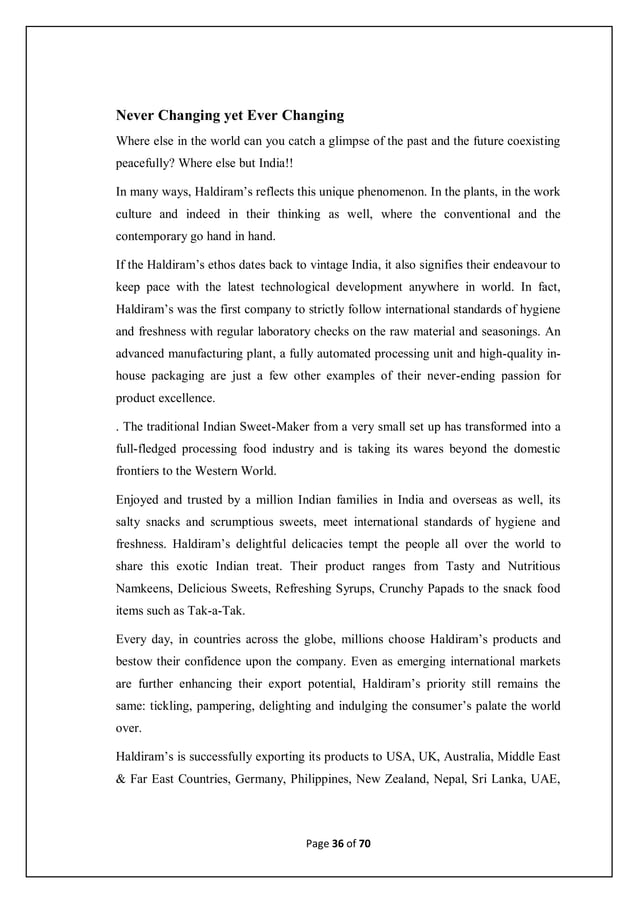 Bba project report final year | PDF