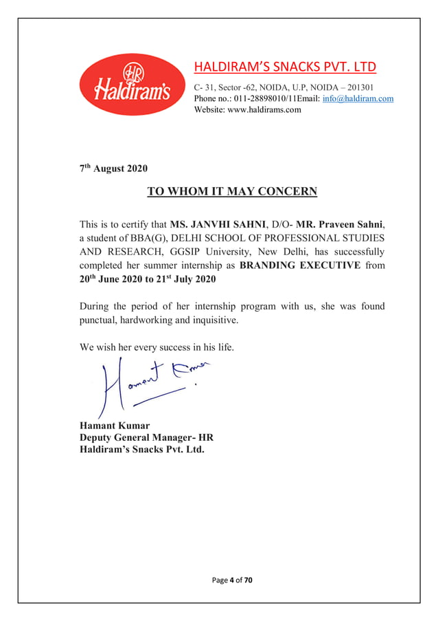 Bba project report final year | PDF