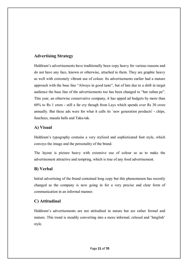 Bba project report final year