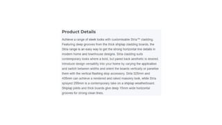 Scyon Stria Cladding | James Hardie | PPT