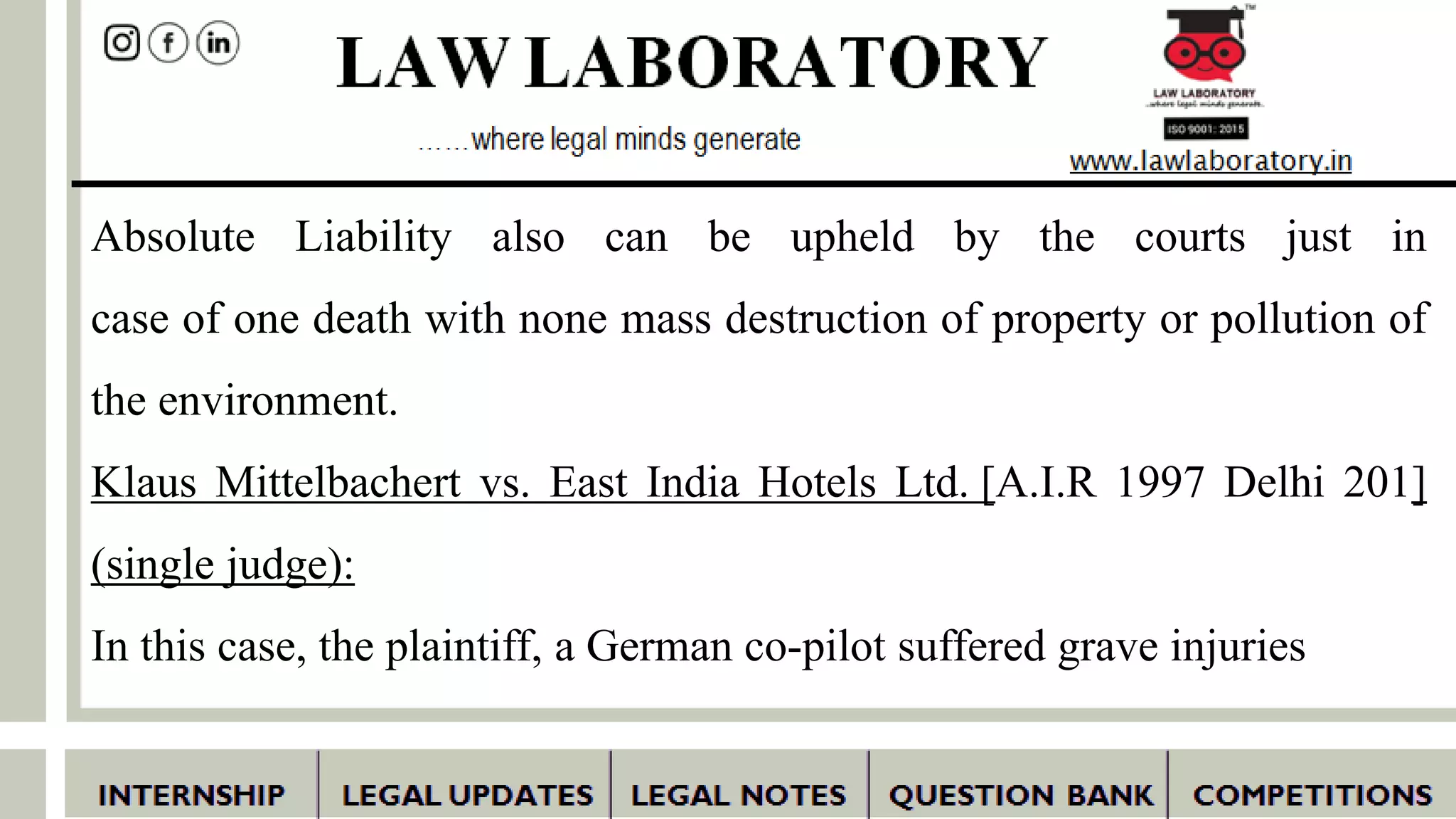 Strict & Absolute Liability | PPTX
