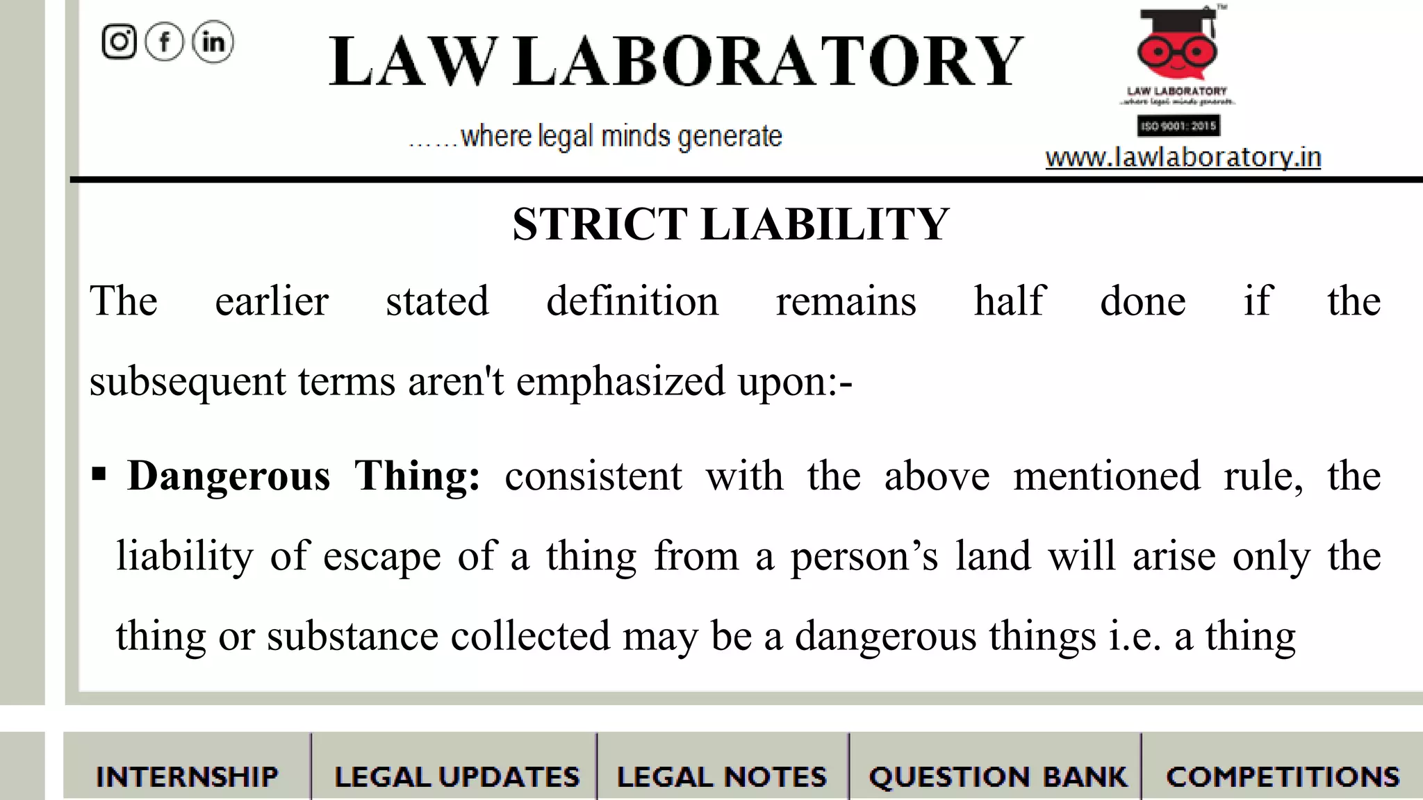 Strict & Absolute Liability | PPTX