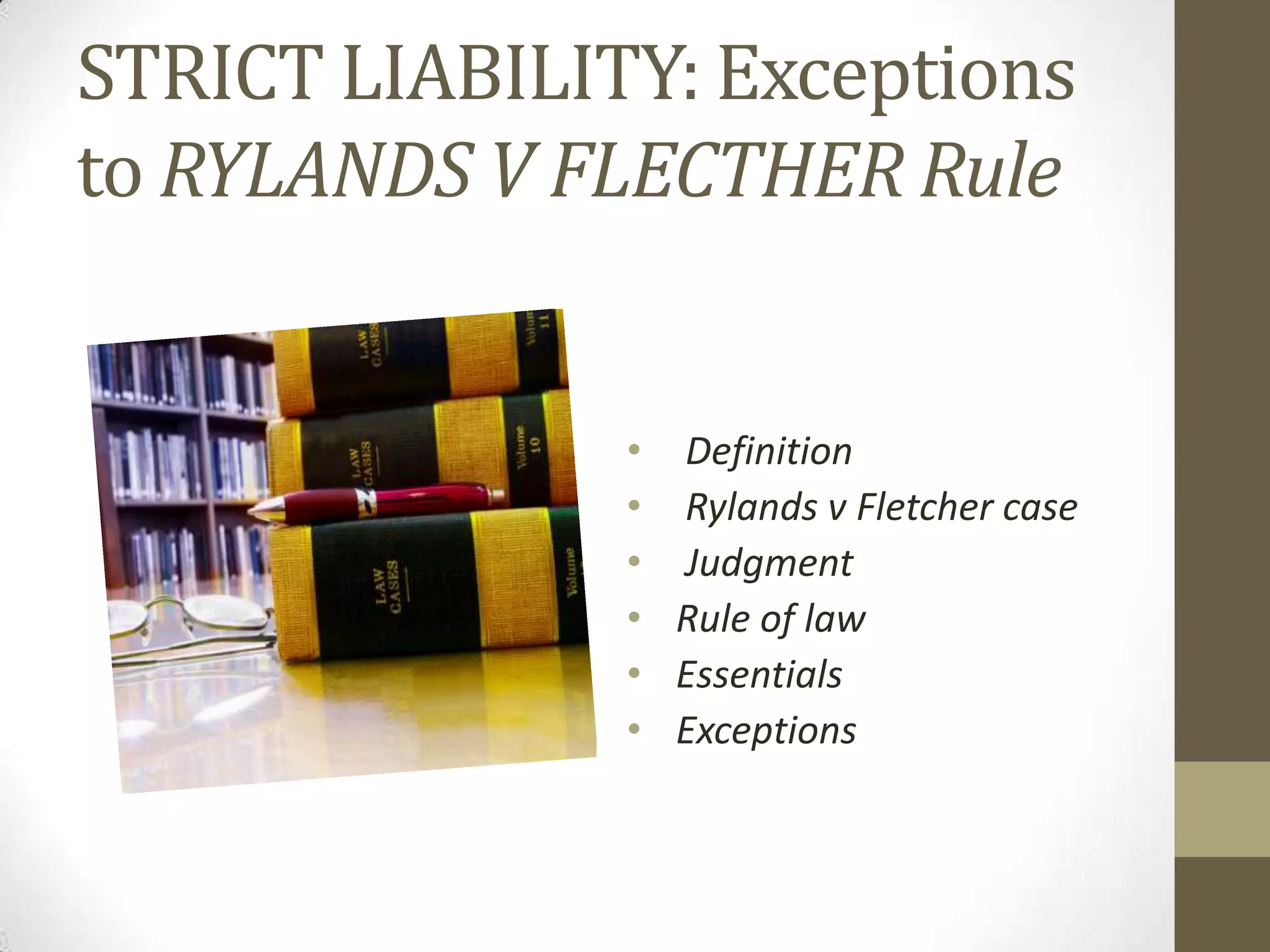 Strict liability | PPTX
