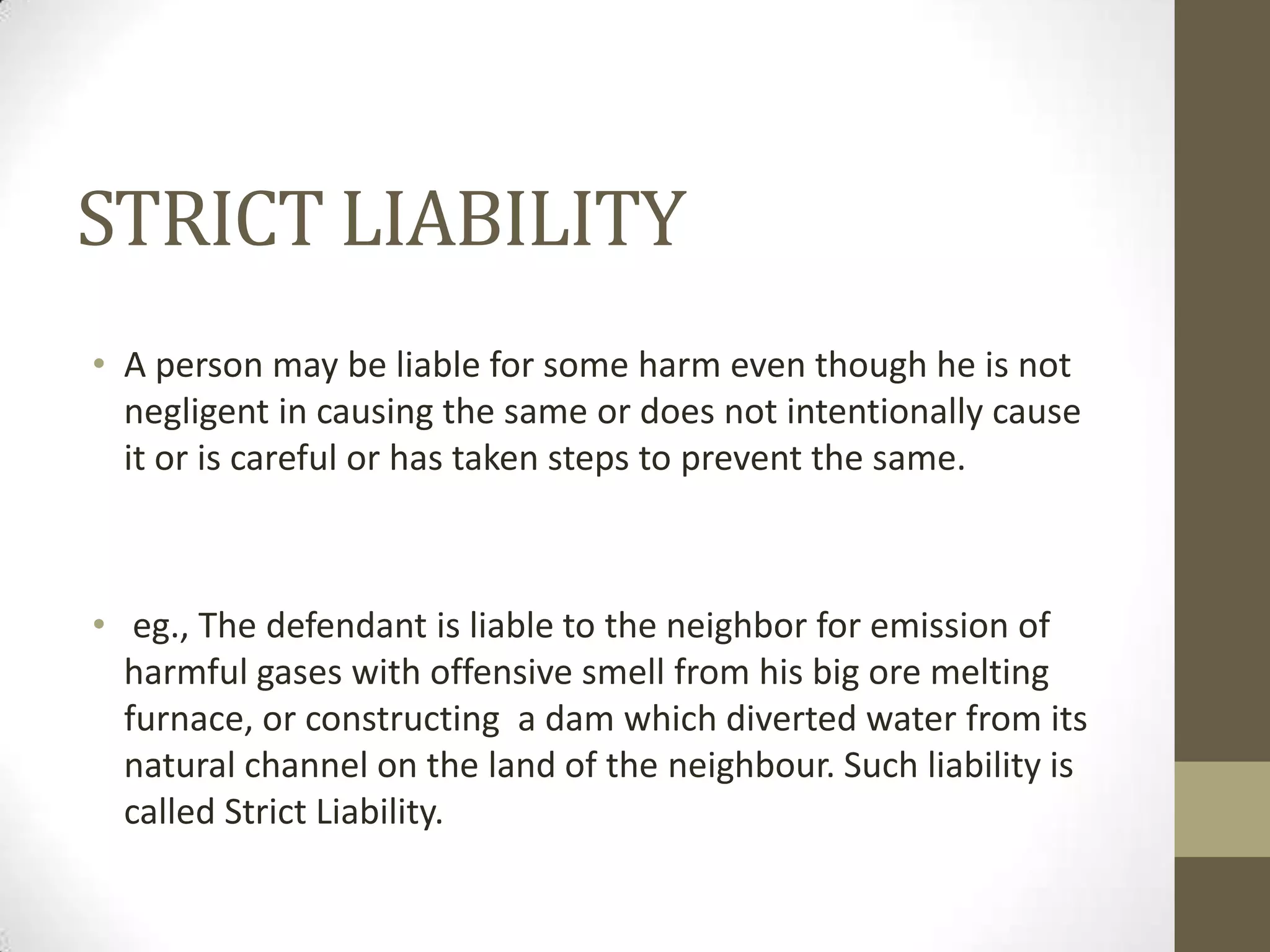 Strict liability | PPTX