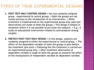 Research design: Design of Experiment | PPTX