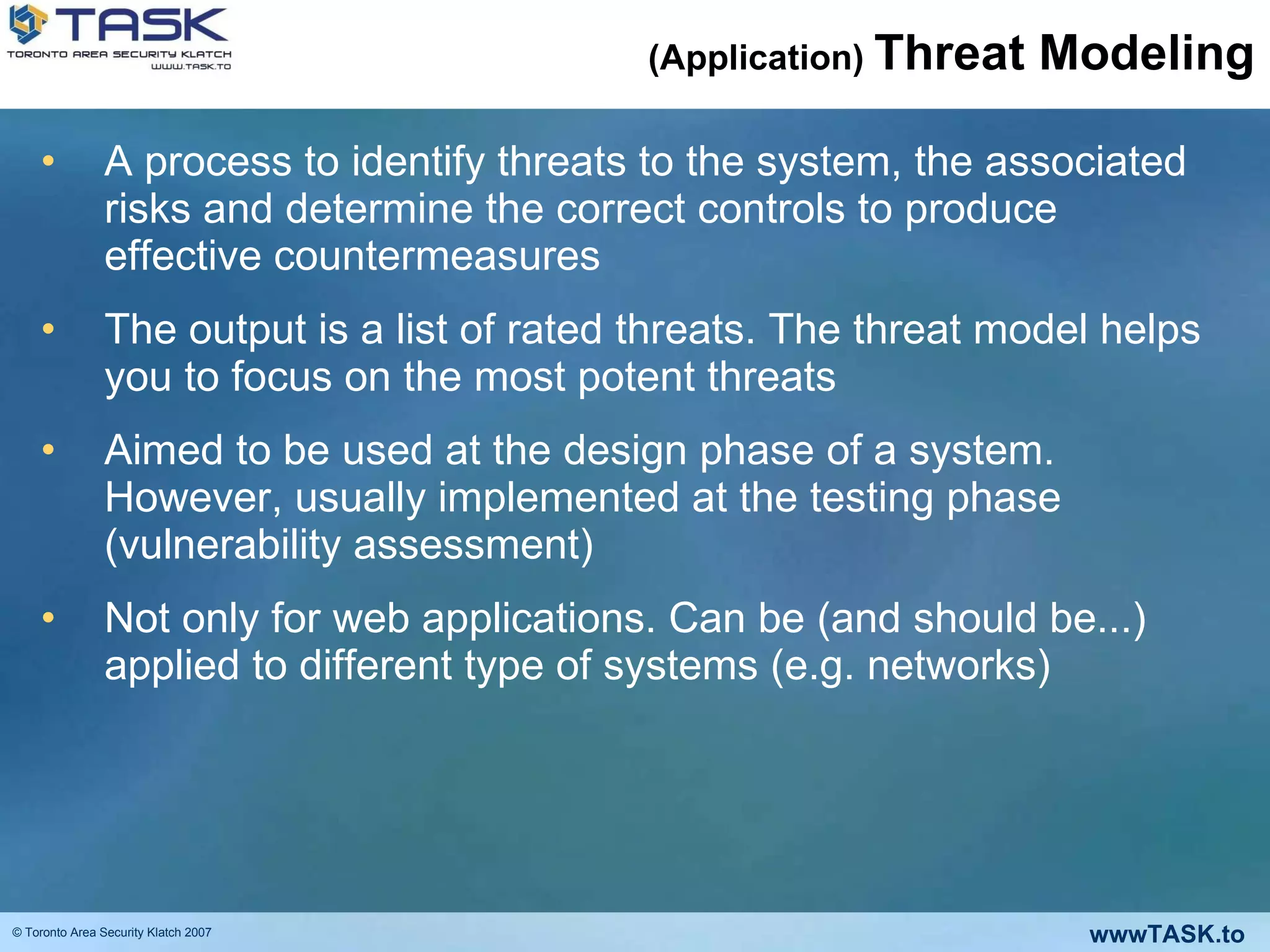 STRIDE And DREAD | PPT | Information and Network Security | Computing