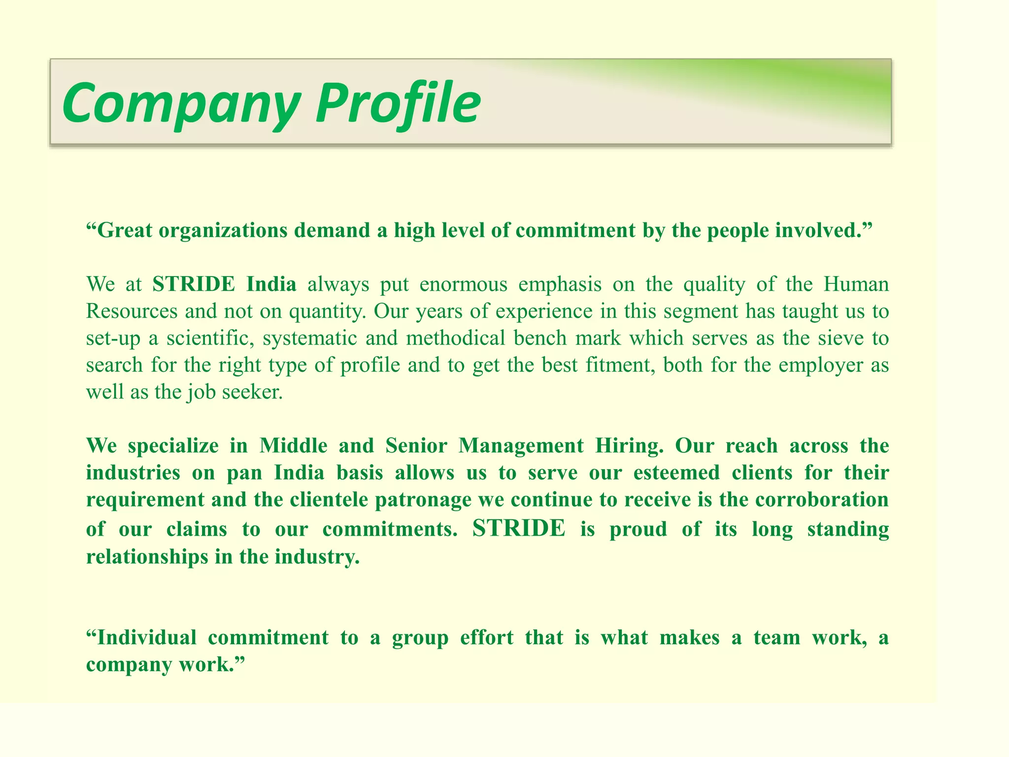 Stride india | PPT
