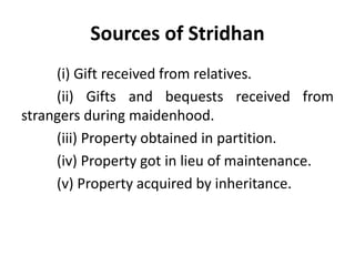 stridhan.pptx and the stridhan hustory of | PPT