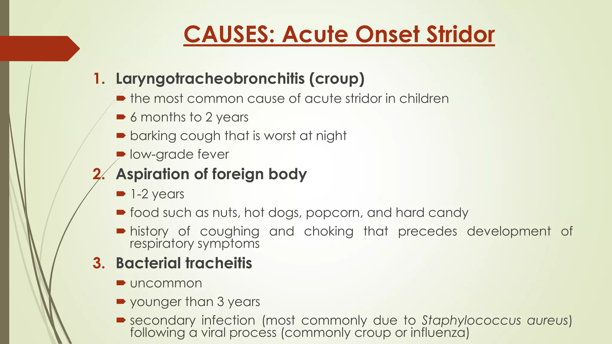 Stridor In Children | PPTX