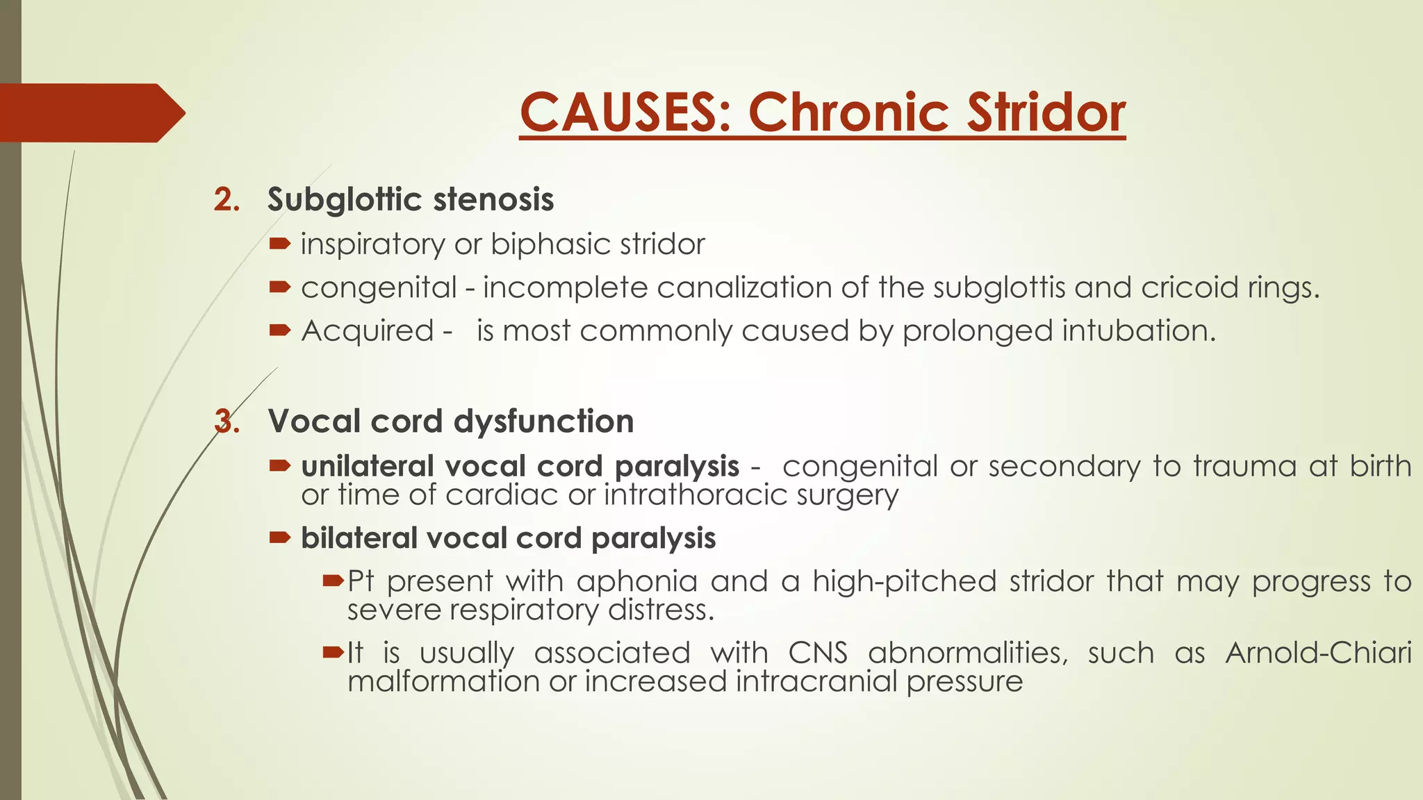 Stridor In Children | PPTX
