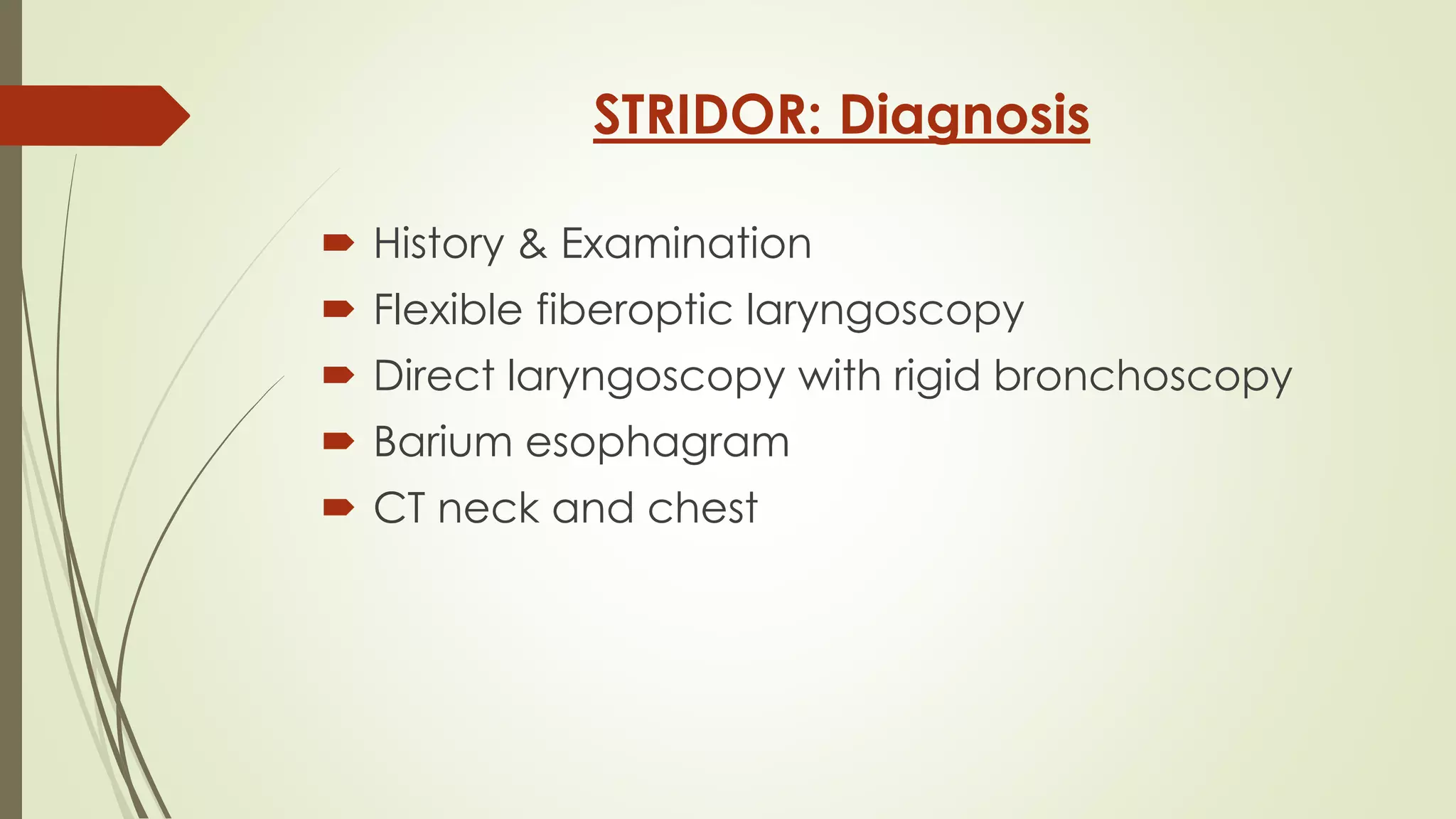 Stridor In Children | PPTX