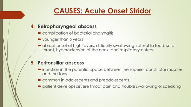Stridor In Children | PPT