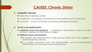Stridor In Children | PPTX