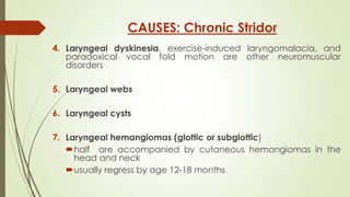 Stridor In Children | PPTX