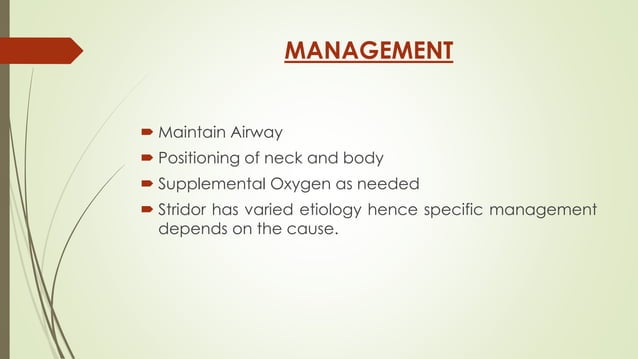 Stridor In Children | PPTX | Ear, Nose and Throat Conditions | Diseases ...