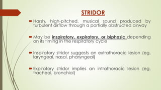 Stridor In Children | PPTX