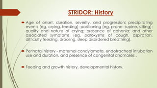 Stridor In Children | PPTX