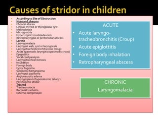 Stridor by Dr. Anna | PPT