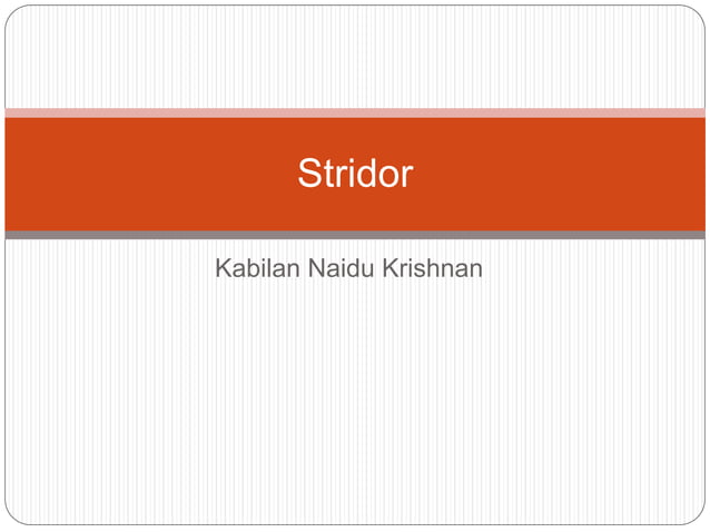 Stridor | PPT