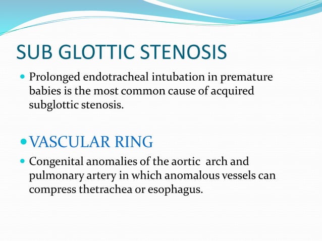 Stridor and drooling in infants and children | PPTX | Lung and ...