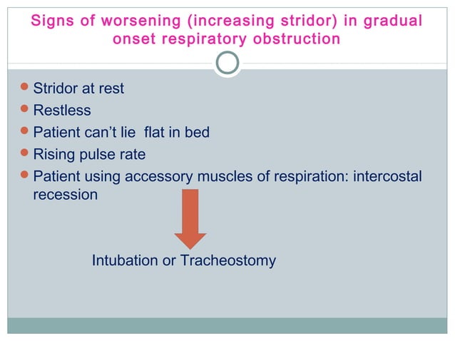 Stridor and management of obstructed airway | PPT | Air Travel | Travel ...