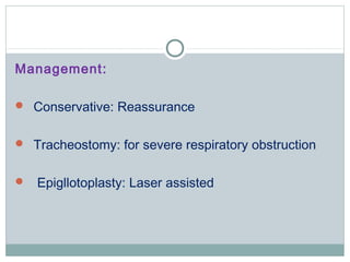 Stridor and management of obstructed airway | PPT