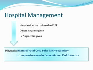 Stridor In Vocal Cord Palsy | PPT