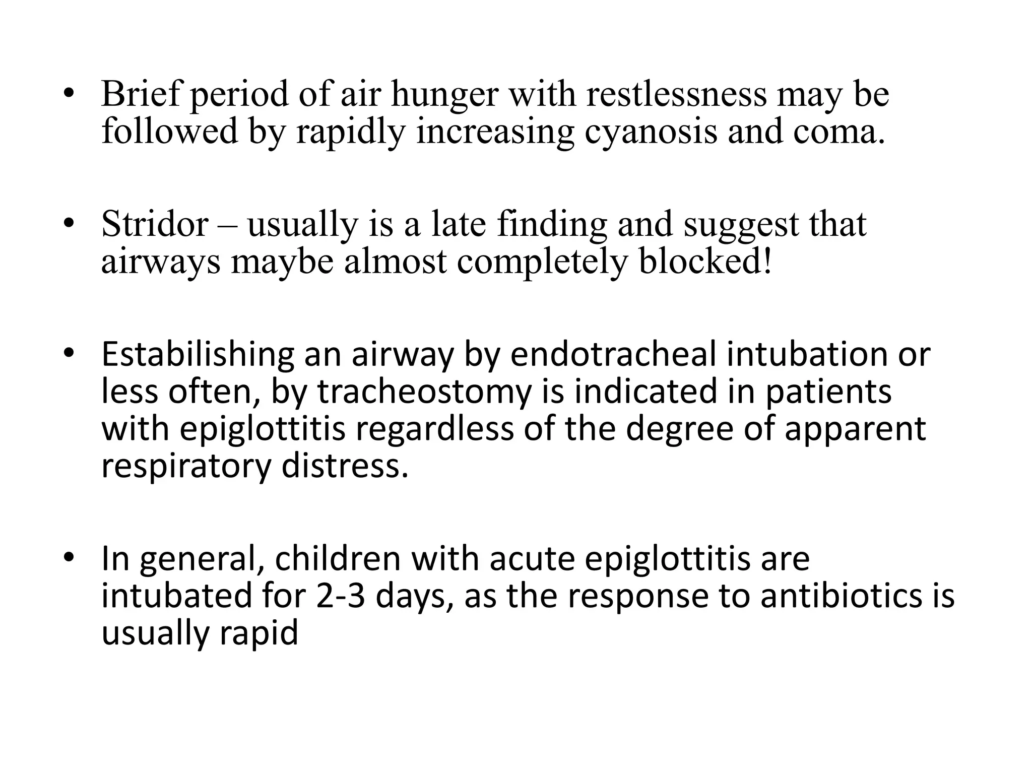 An approach to a case of Paediatric Stridor | PPTX
