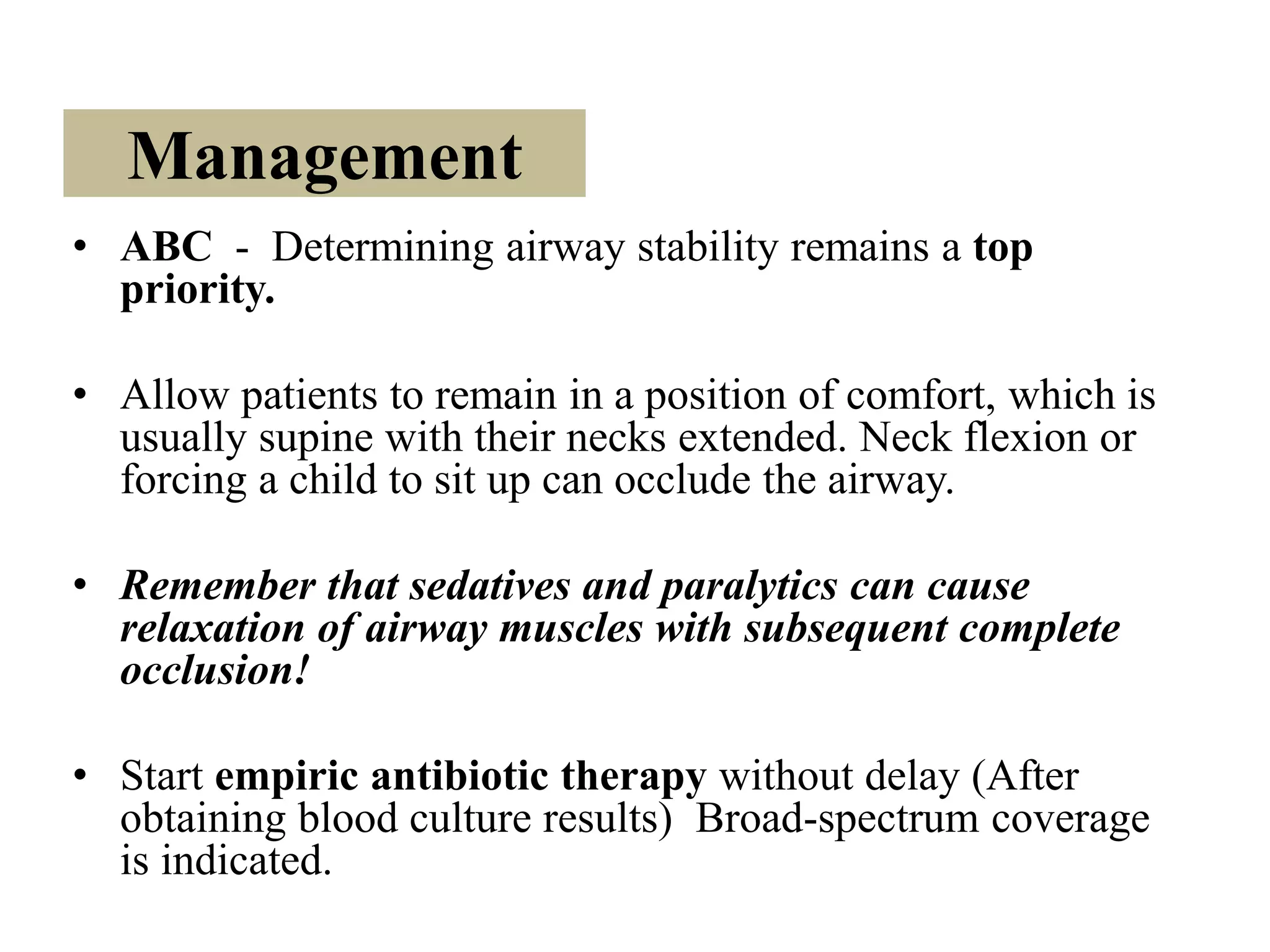 An approach to a case of Paediatric Stridor | PPTX