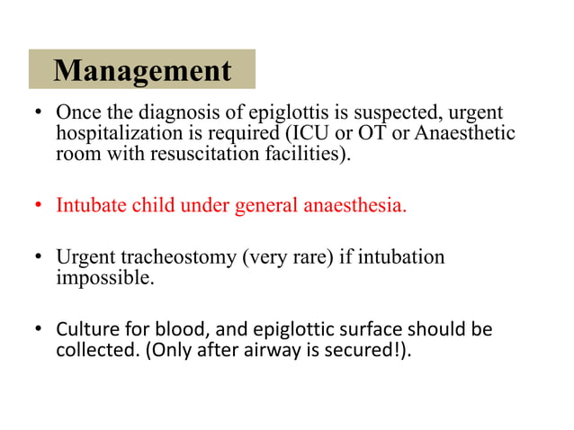 An approach to a case of Paediatric Stridor | PPTX | Ear, Nose and ...