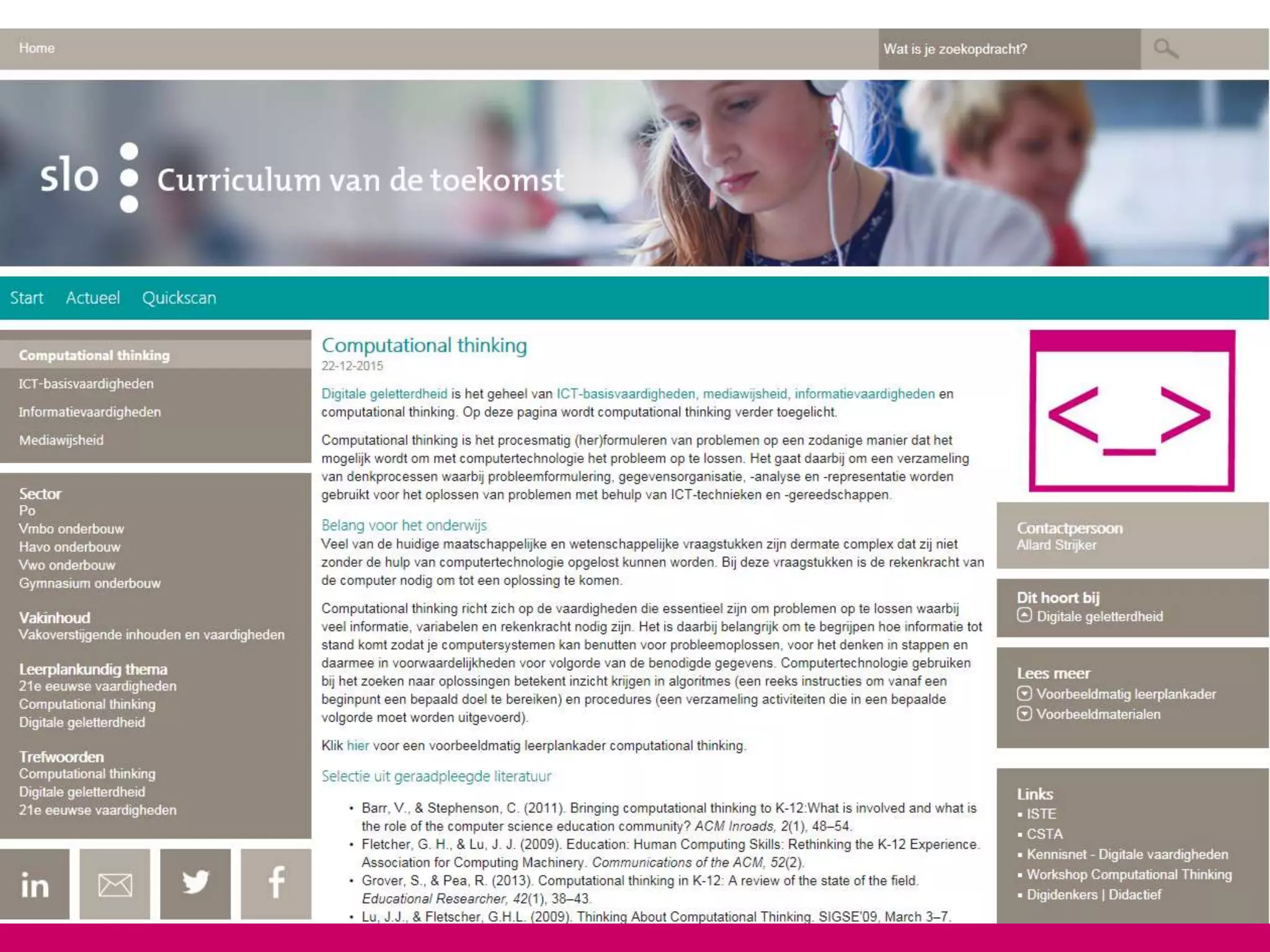 Digitale geletterdheid binnenste buiten | Onderwijsdagen | PPT