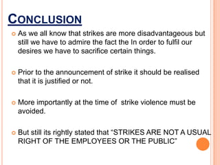 Strike in India | PPTX