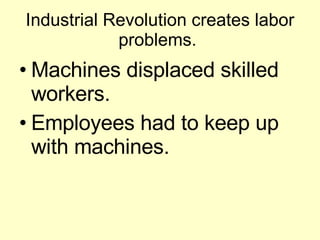 Industrial Revolution Strikes | PPT