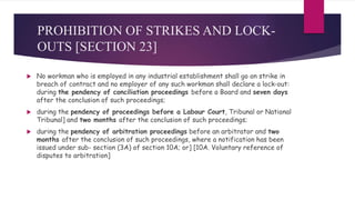 Strike And lock out under industrial dispute act 1947 | PPTX