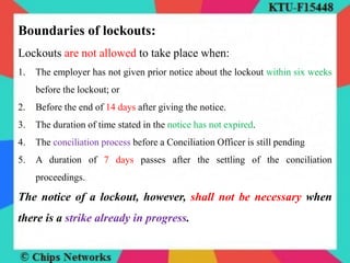 Strike & lock outs | PDF | Business | Business and Finance