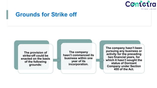 Strike Off a Company-MCA Procedure | PPT