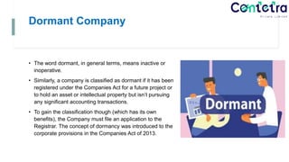 Strike Off a Company-MCA Procedure | PPT