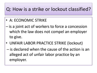 Strikes And Lockouts | PPTX