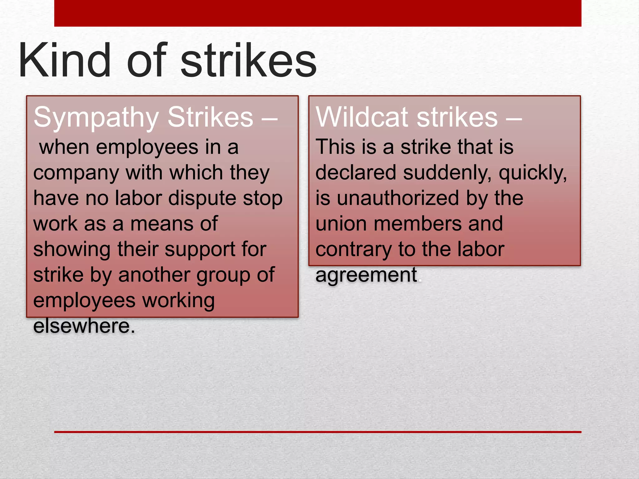Strikes and lockouts | PPTX