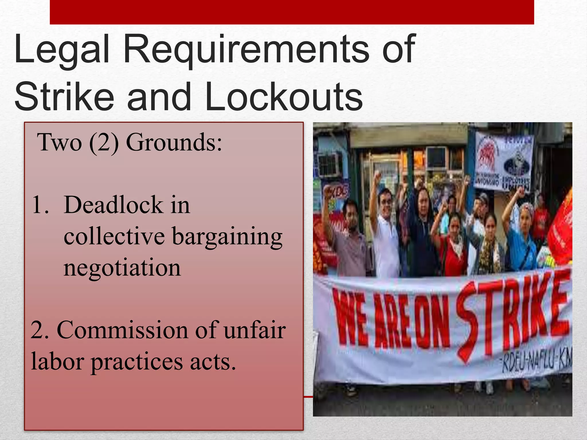 Strikes and lockouts | PPTX