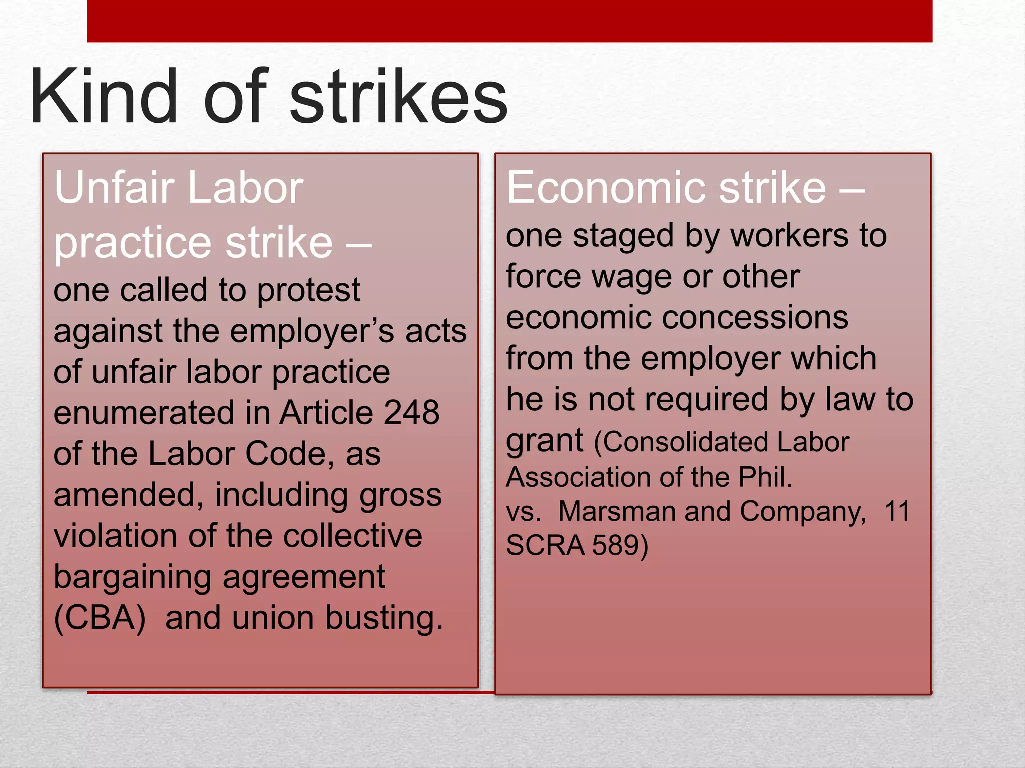 Strikes and lockouts | PPTX