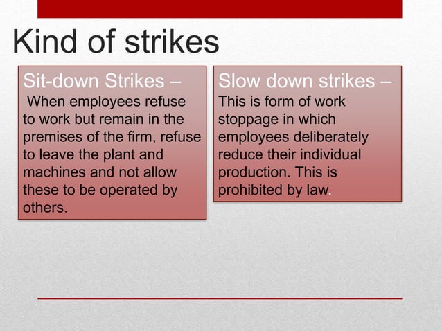 Strikes and lockouts | PPTX | Business | Business and Finance