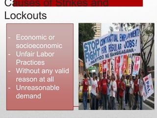 Strikes and lockouts | PPTX | Business | Business and Finance
