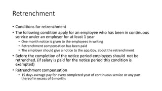 Strikes, Lock-outs, Lay-off, Retrenchment Closure.pptx