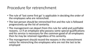 Strikes, Lock-outs, Lay-off, Retrenchment Closure.pptx