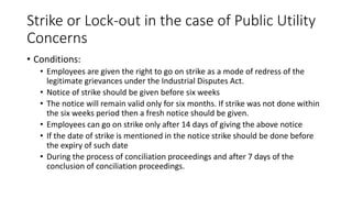 Strikes, Lock-outs, Lay-off, Retrenchment Closure.pptx