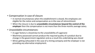 Strikes, Lock-outs, Lay-off, Retrenchment Closure.pptx