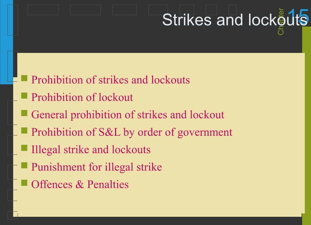 Strikes & lockouts final | PPT | Law