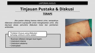 Striktur Urethra bedah urologi power point | PPTX