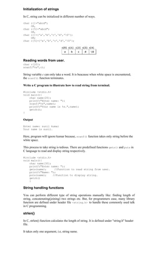 String In C Pdf